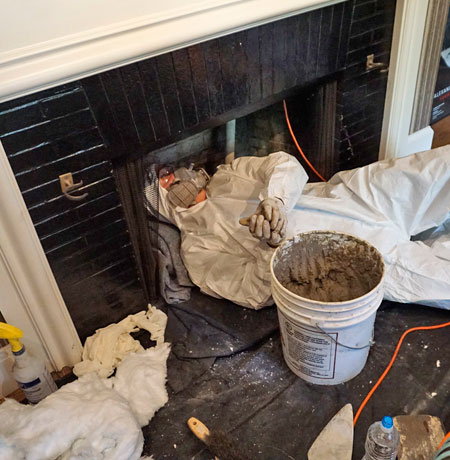 Smoke Chamber Parging | Chimney Cleaning & Repair Service